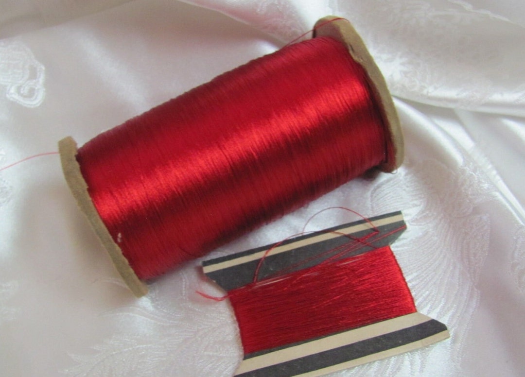 100% Silk Thread // Vintage Embroidery Floss Thread Real Pure Silk ...