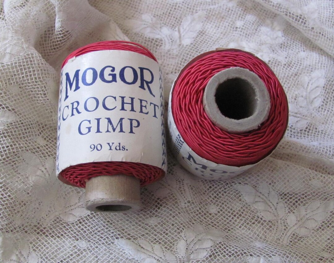 Red Mogor Brand Cordet Wrapped Thread Gimp Cord Soutache Rat Tail Yarn ...