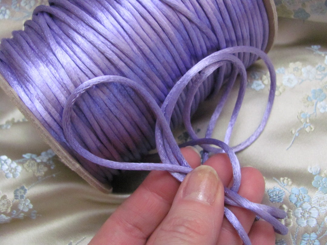 Vintage Purple Satin Rat Tail Cord Sewing Trim 3mm 1/8" Inch Extra ...