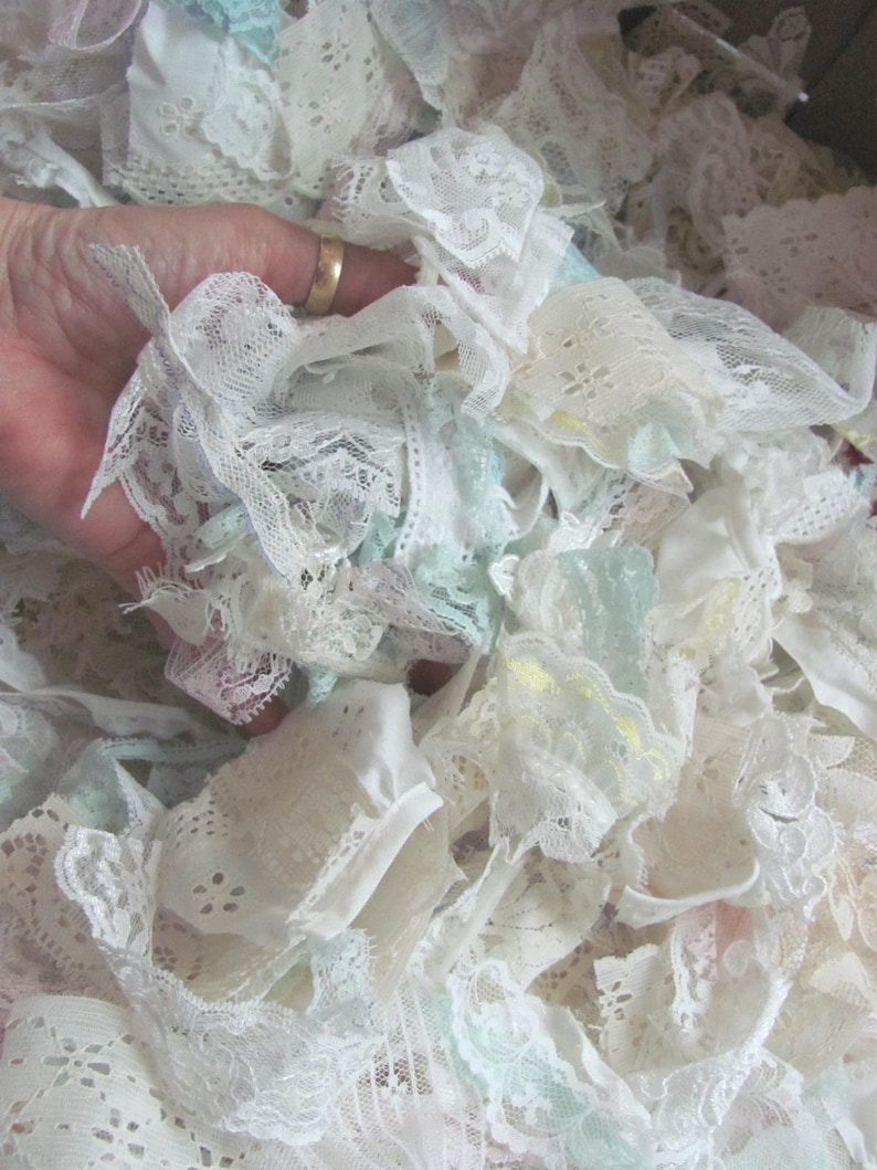 Lot of Vintage Lace Pieces - All Different Assorted Mixed - Scraps ...