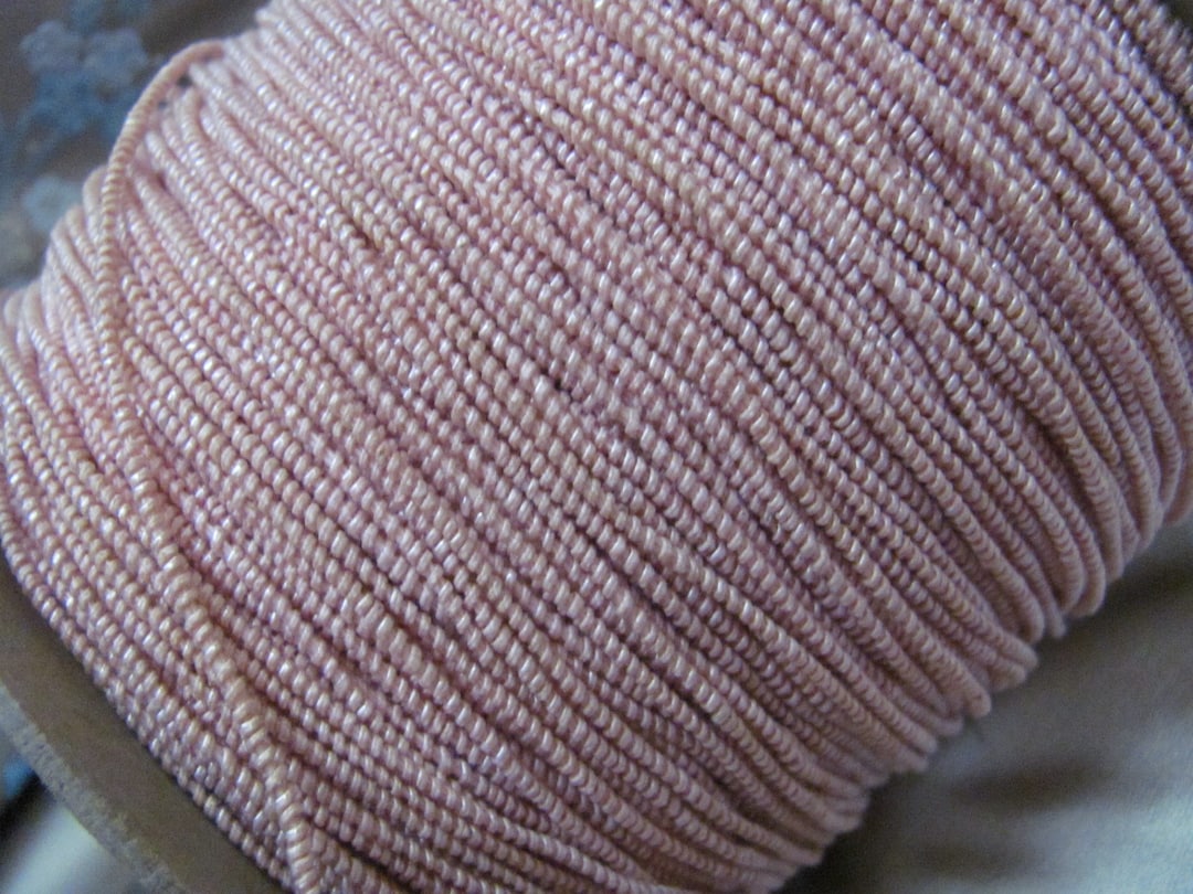 Pink Beadette Beaded Sewing String Trim Rope Cord Vintage - 5 Yards ...