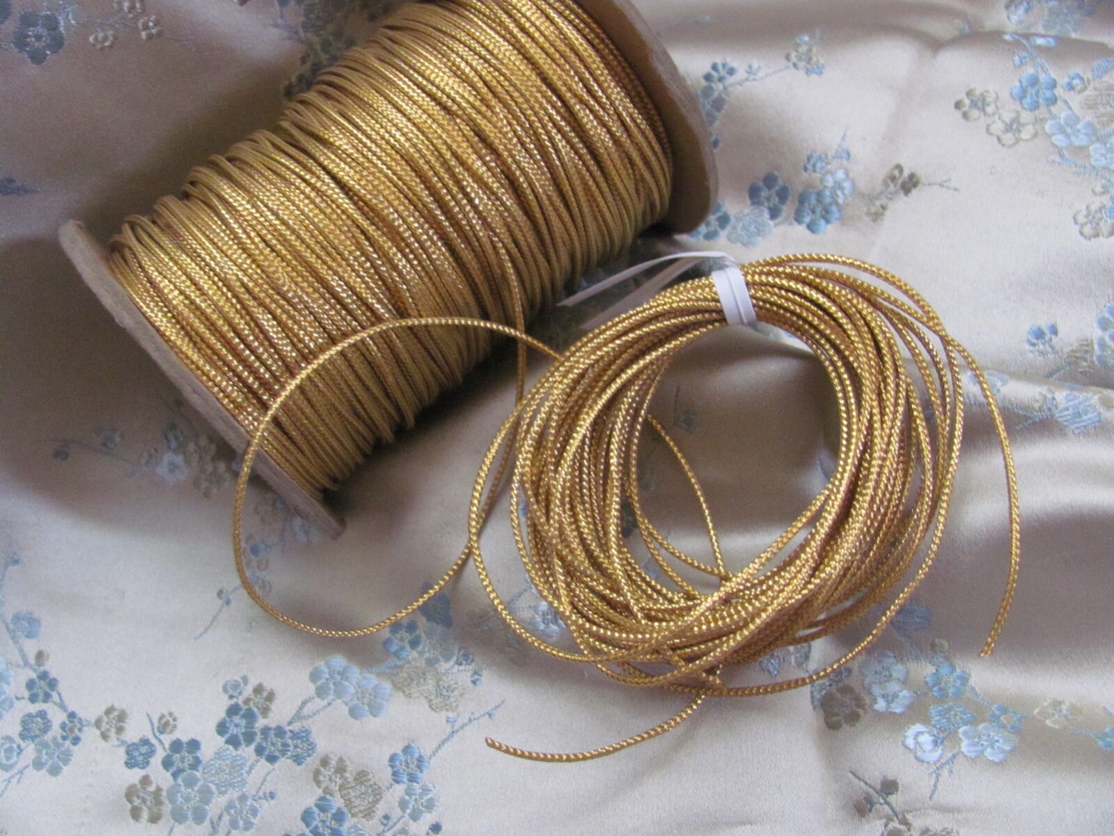 Gold Metallic Braided Cord Vintage 5 Yards More Available - Etsy