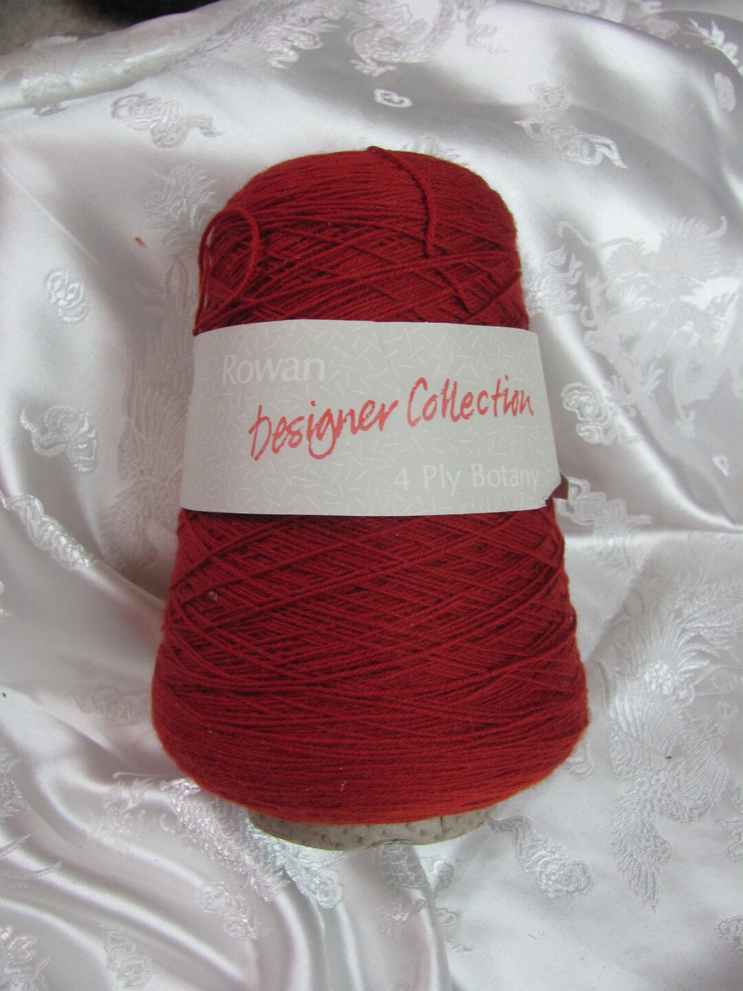 Large Cone Rowan 4 Ply Botany 100% Pure Wool Yarn England 350g 1575m ...