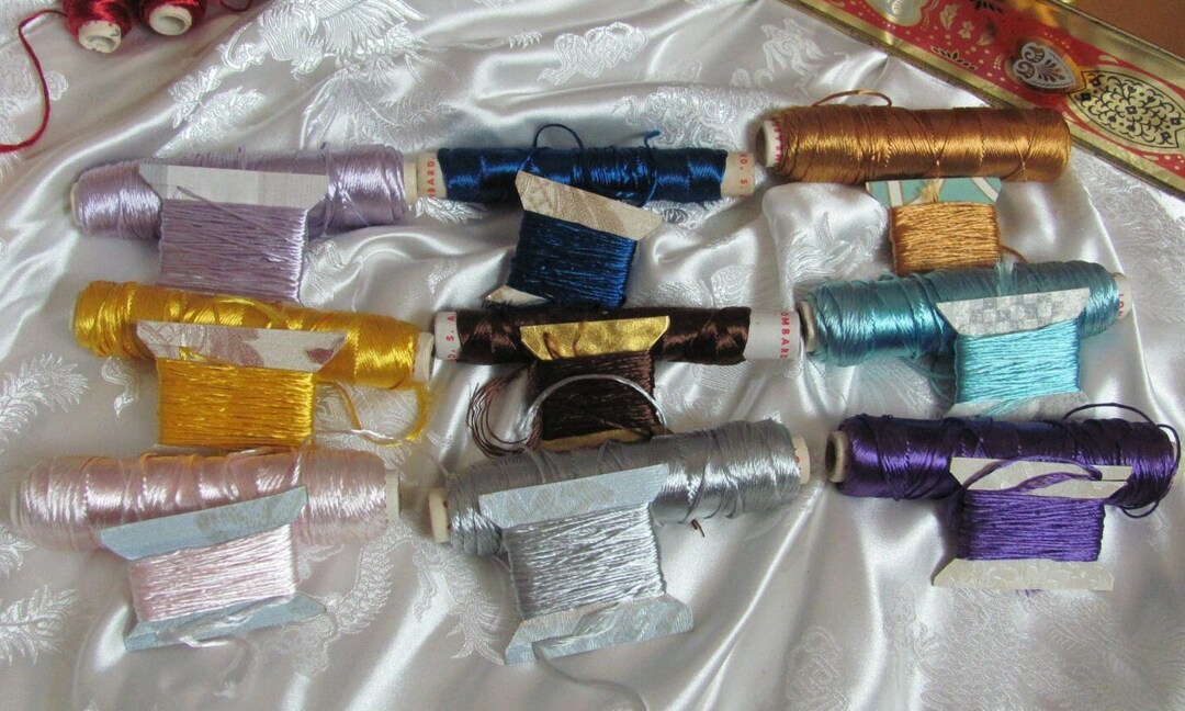 Twisted Silky Thread // Lombard Barcelona Vintage Embroidery Thread ...