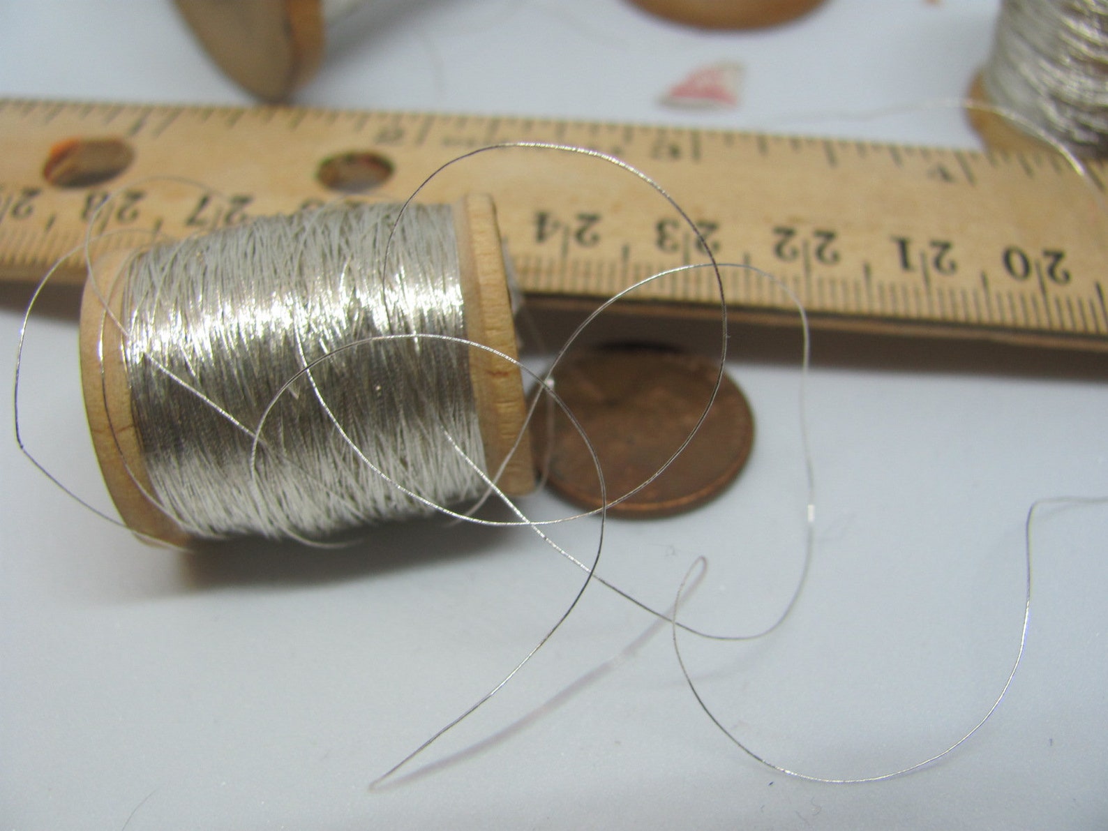 Metal Thread Antique French Early Century Silver 1 Thin Ply - Etsy