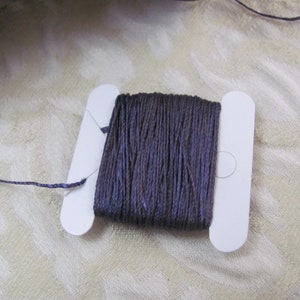 Twisted Silk Thread // Blue/purple Antique Vintage Embroidery Thread ...