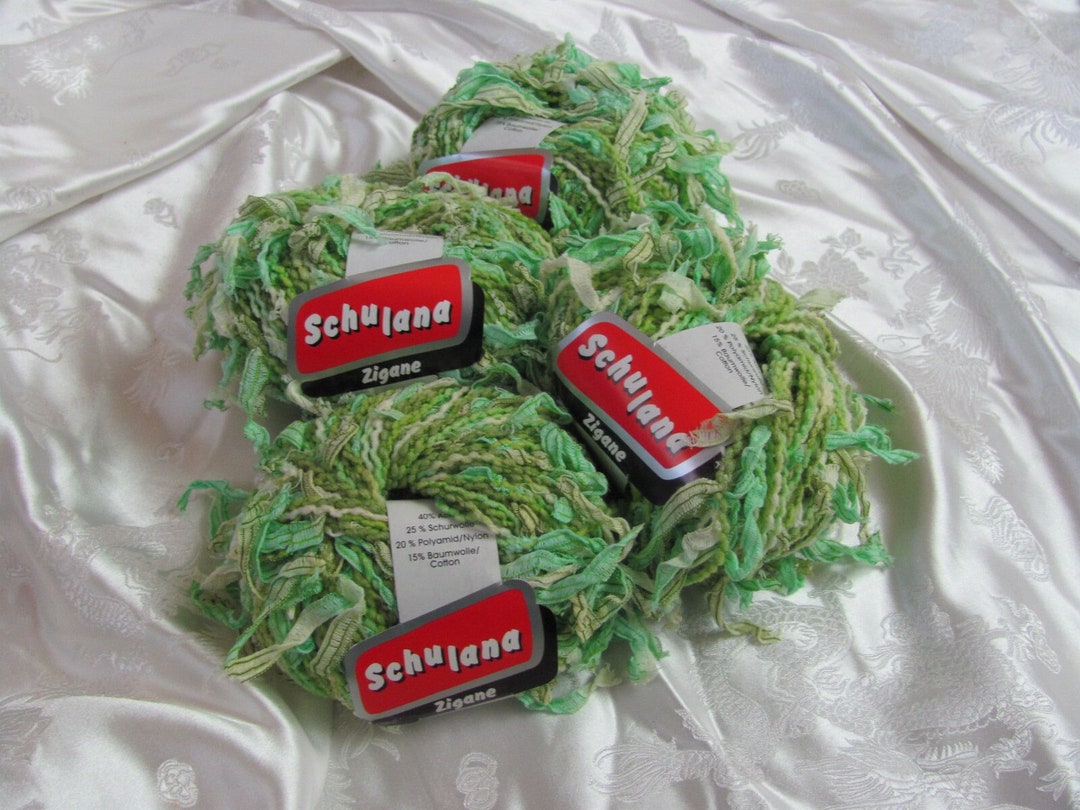 Schulana Zigane // Italian Made Vintage Acrylic Wool Blend Yarn 4 ...