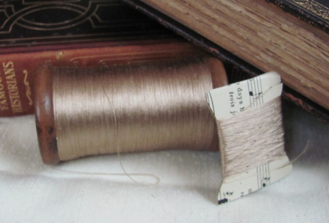 100% Silk Thread // Amazing Antique French Embroidery Floss Real Silk ...