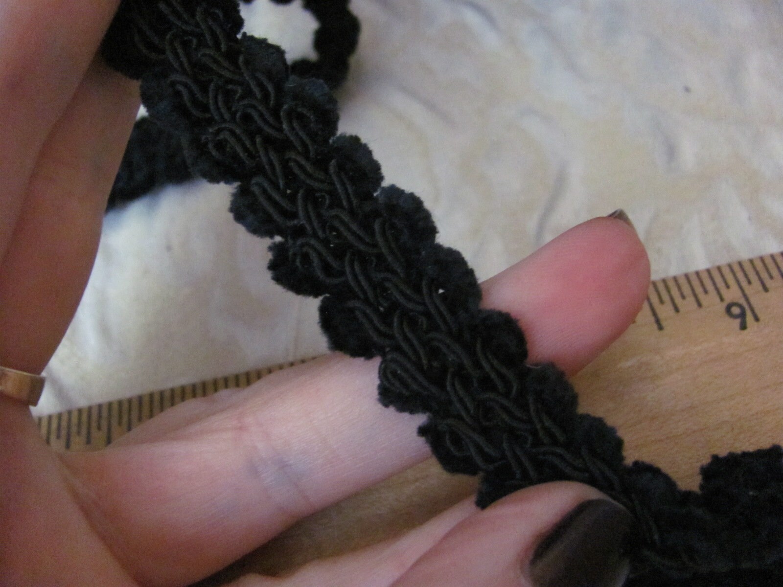 Black Fuzzy Thick Soft Gimp Woven Trim 5/8 Inch 15mm - Etsy