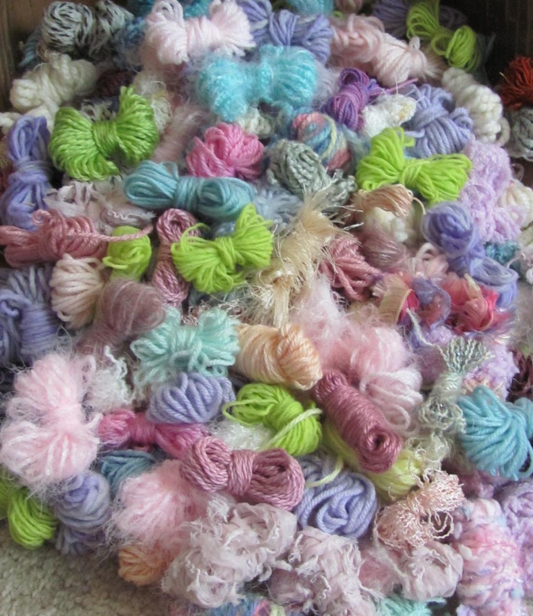 25-50 Yarn Bundles *no Duplicates* // Assorted Lot Pastel Colors ...
