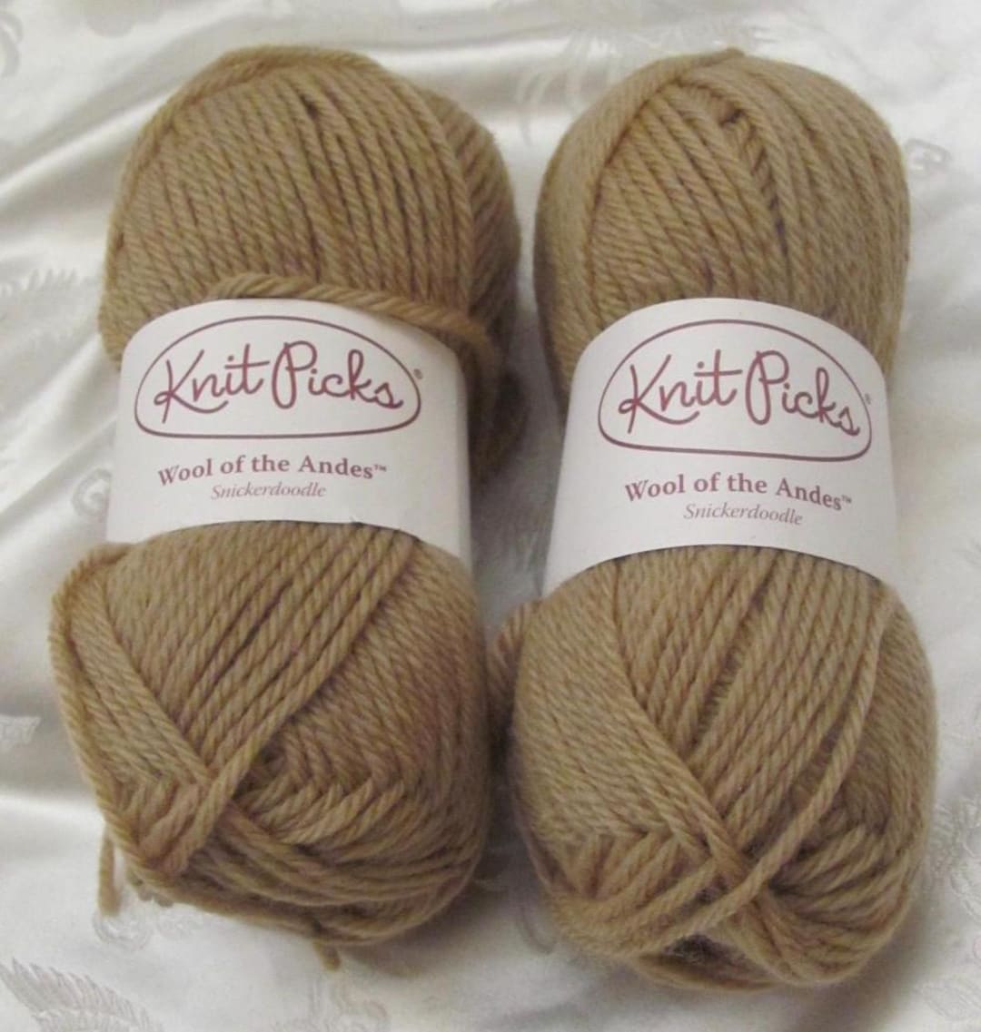 2 Skeins Knit Picks // Wool of the Andes Blend Yarn Skein - 50g ...