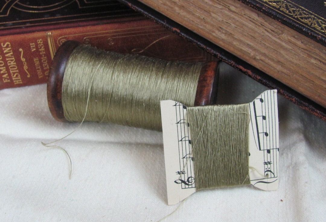 100% Silk Thread // Antique French Embroidery Floss Thread Real Silk ...