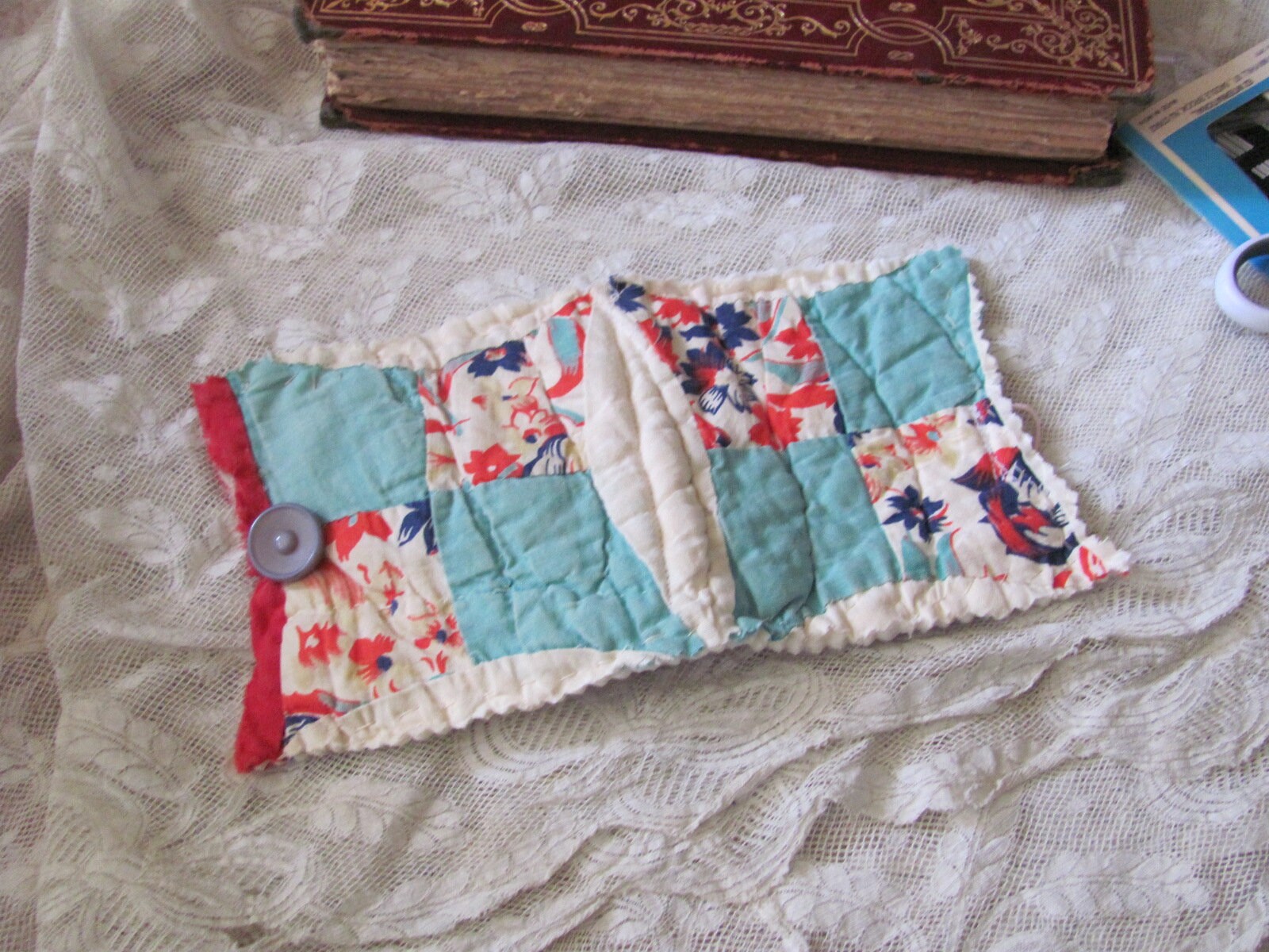 Handmade Needle Case Book Holder for Sewing Embroidery Pins Scissors ...