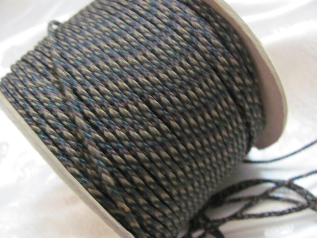 2mm Woven Braided Rope Cord String Black Brown - 5-10-25 Yards - More ...
