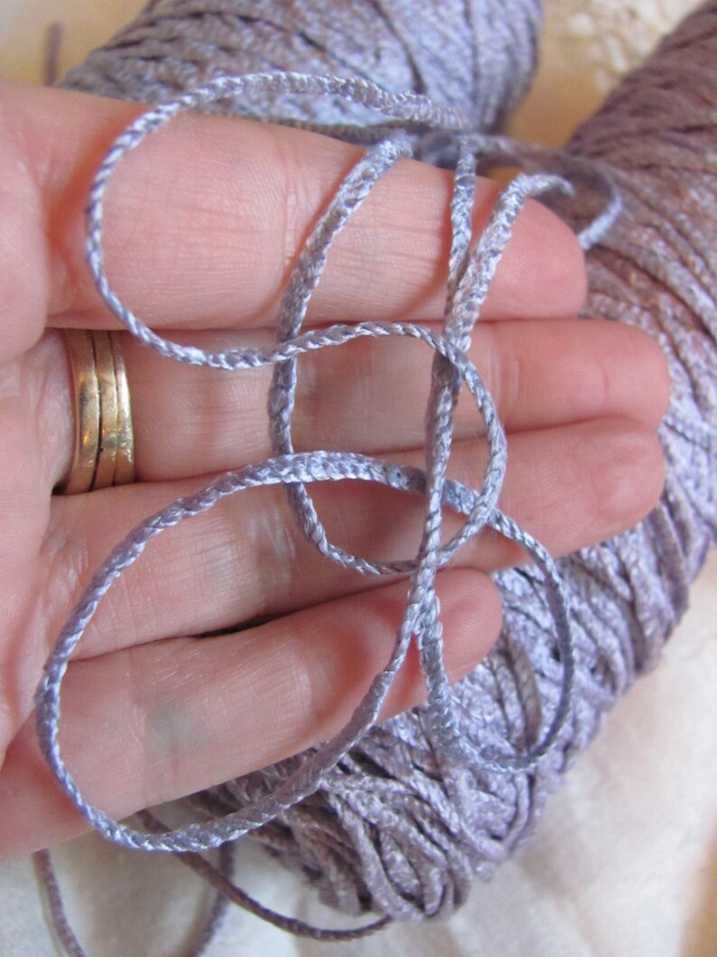 Cord Vintage Purple Satin Woven Rope Cord Yarn Sewing Trim | Etsy