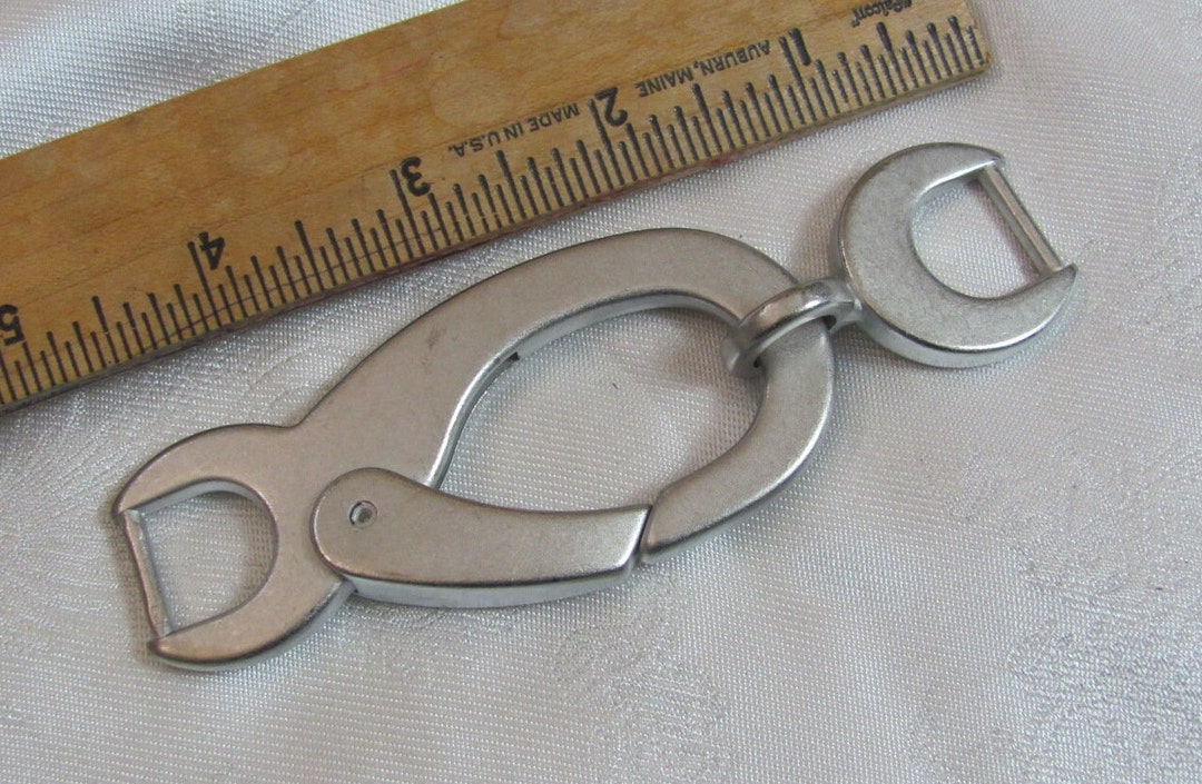 Heavy Duty Push Gate Snap Hook Belt Buckle Tote Strap Harness Lobster ...