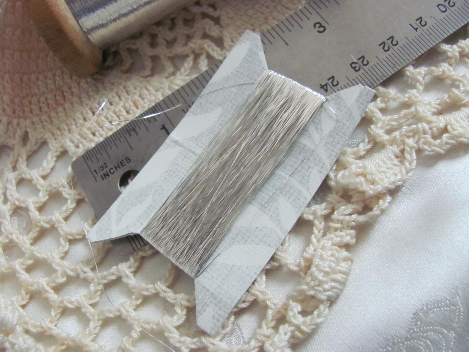 Metal Thread Antique French Early Century Silver 1 Thin Ply Real Metal ...