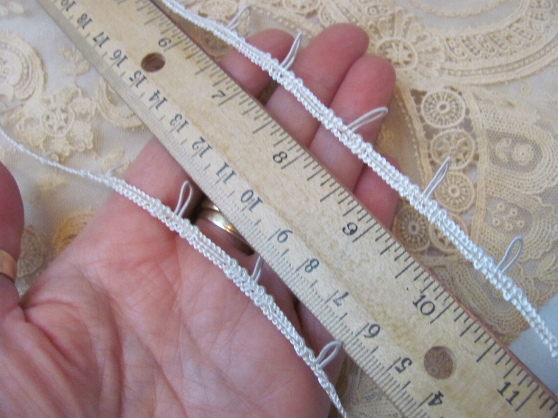 Vintage Off White Button Loop Wedding Dress Sewing Trim | Etsy