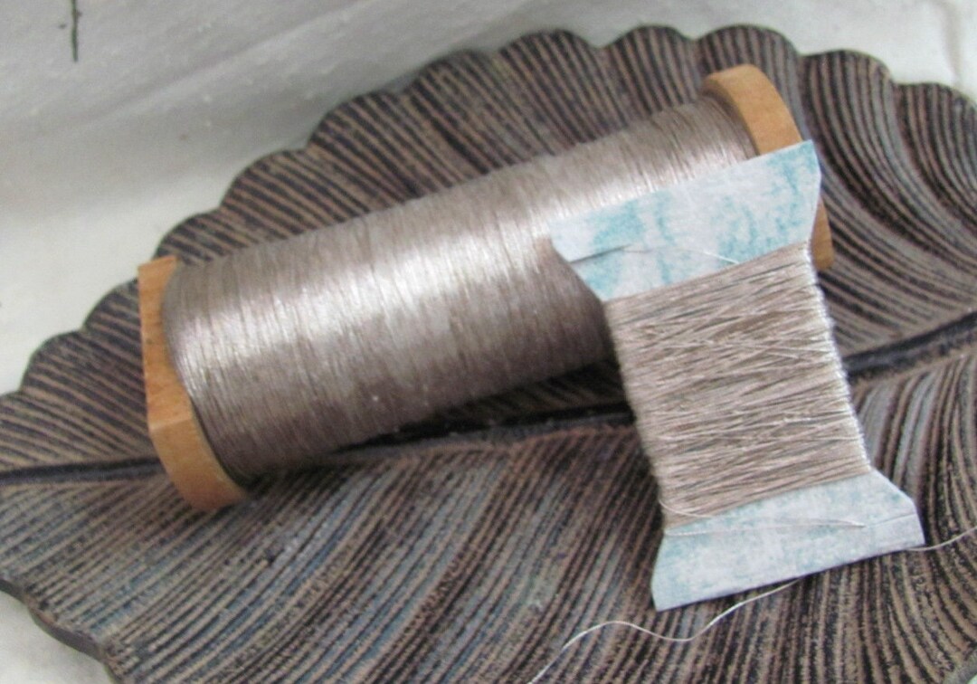 Metal Thread Antique French Early Century Silver 1 Ply Real Metal ...