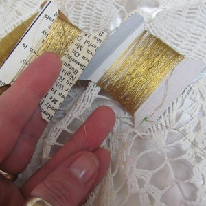 Fine Gold Real Metal Thread - Antique French Early Century - 10 or 25 ...