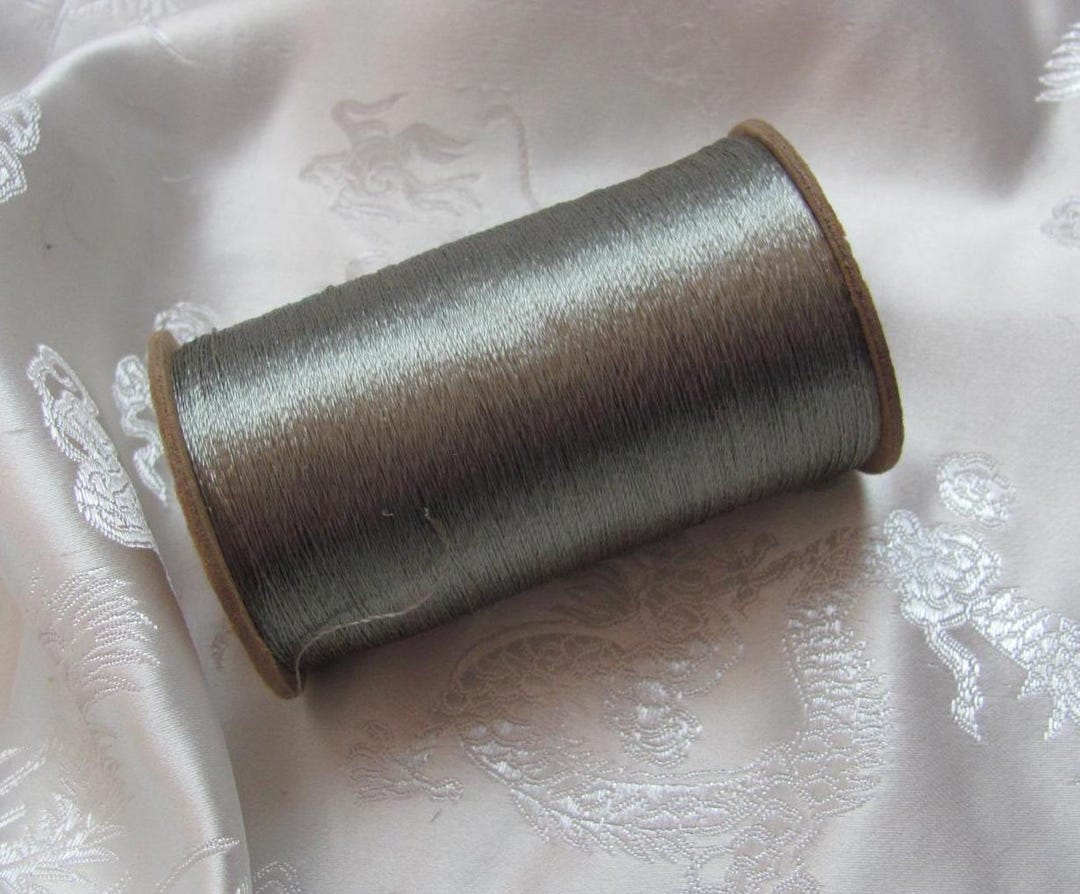 Silk Thread // Vintage Embroidery Floss Thread Pure 100% Silk // Gray ...