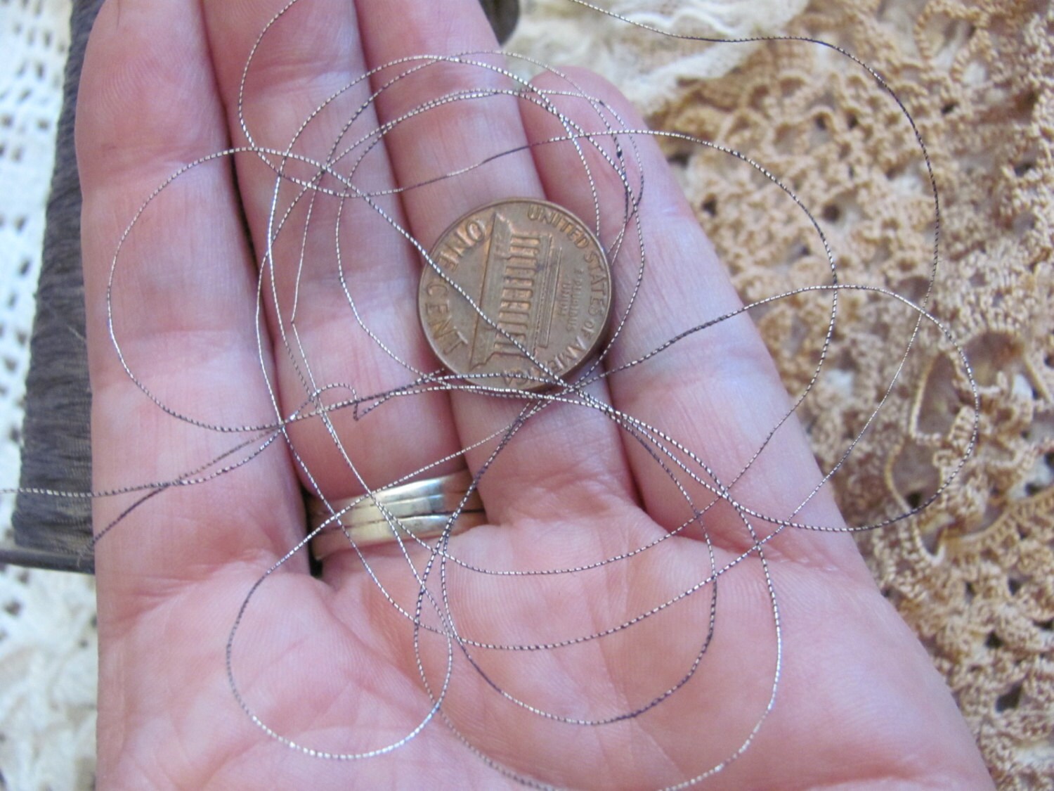 Metal Thread Antique French Early Century Silver 1 Ply Real - Etsy
