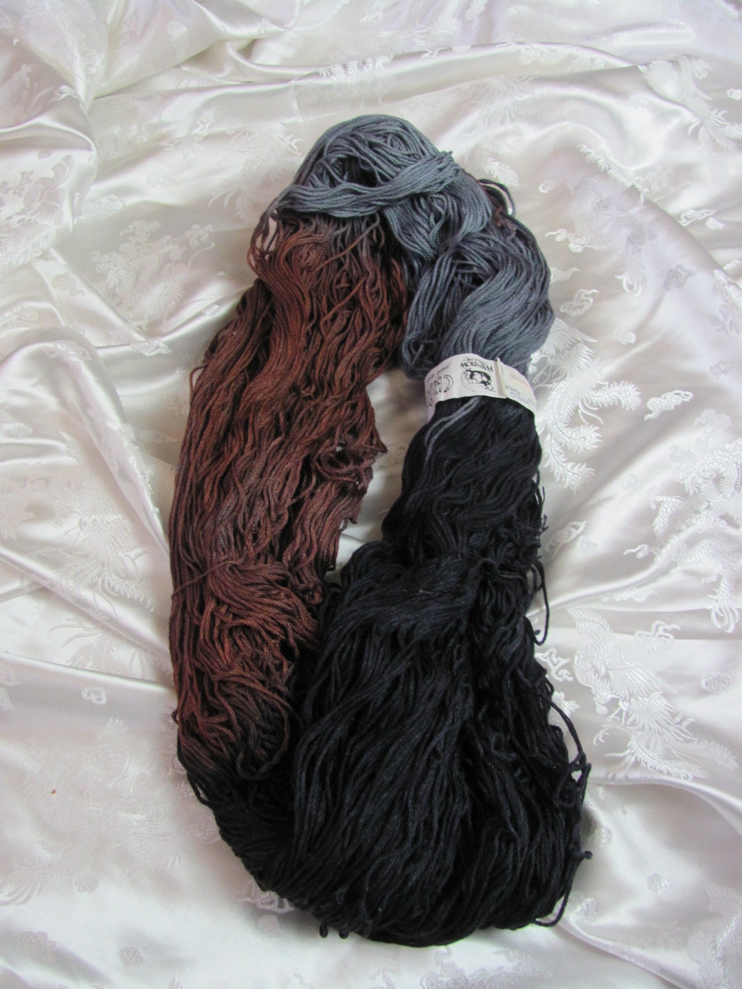 Rainbow Mills Crayons Lite // 100% Natural Cotton Hand Dyed Yarn Cabled ...
