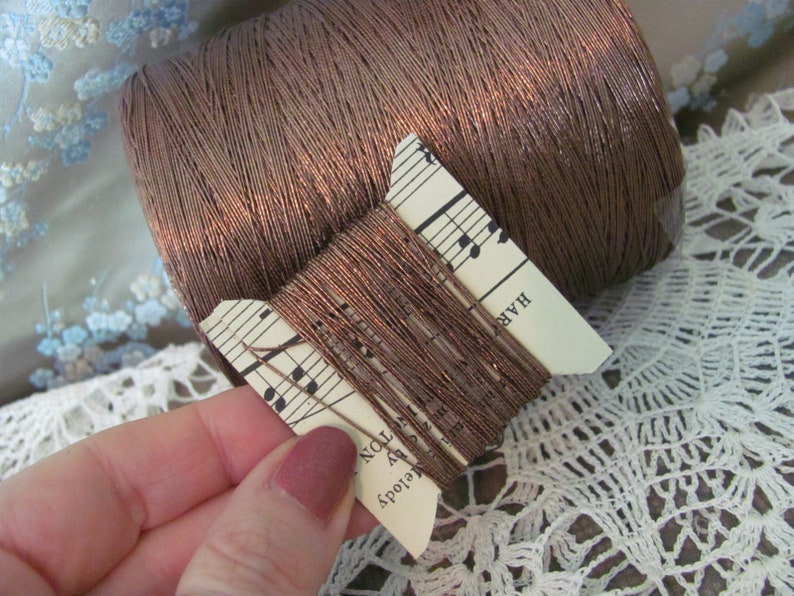 Wrapped Gold Metallic Gimp Thread Embroidery Knitting Crochet - Etsy