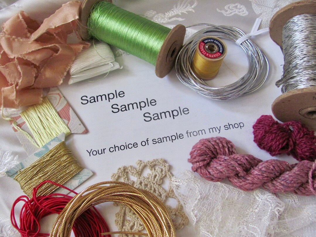SAMPLE SAMPLE of Any of My Trims/threads/lace - Choose Which Items(s ...