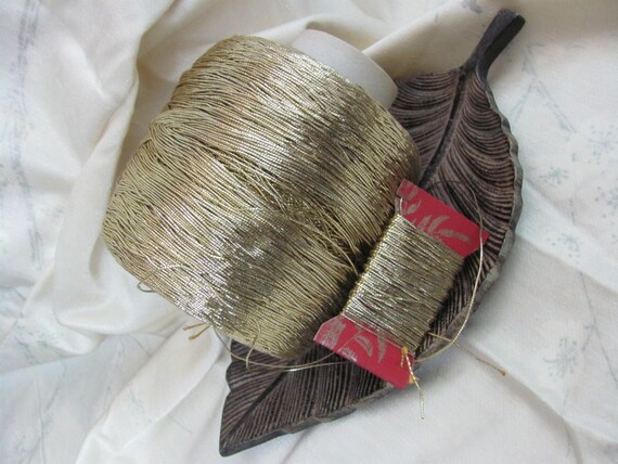 2 Ply Gold Metallic Thread for Embroidery Crafts Jewelry | Etsy