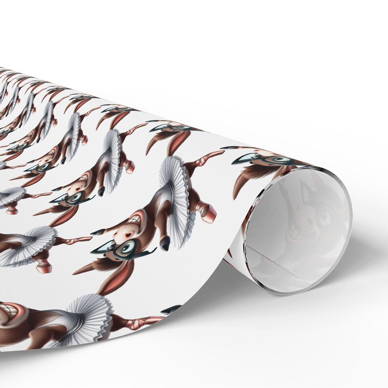 Goofy Dancing Ballerina Donkey Wrapping Paper - Etsy