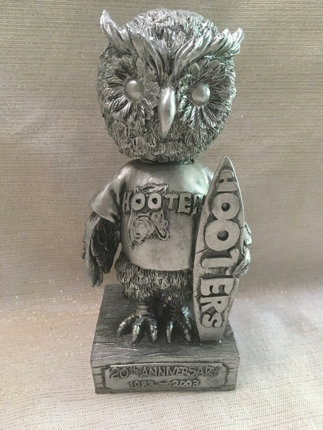 Vintage Hooters Anniversary Owl Bobblehead - Etsy