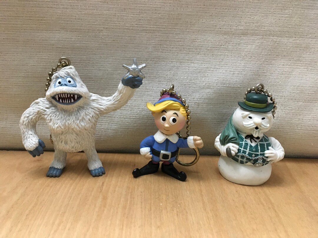 Vintage Rudolph the Red-nosed Reindeer Set of Three Keychains - Etsy