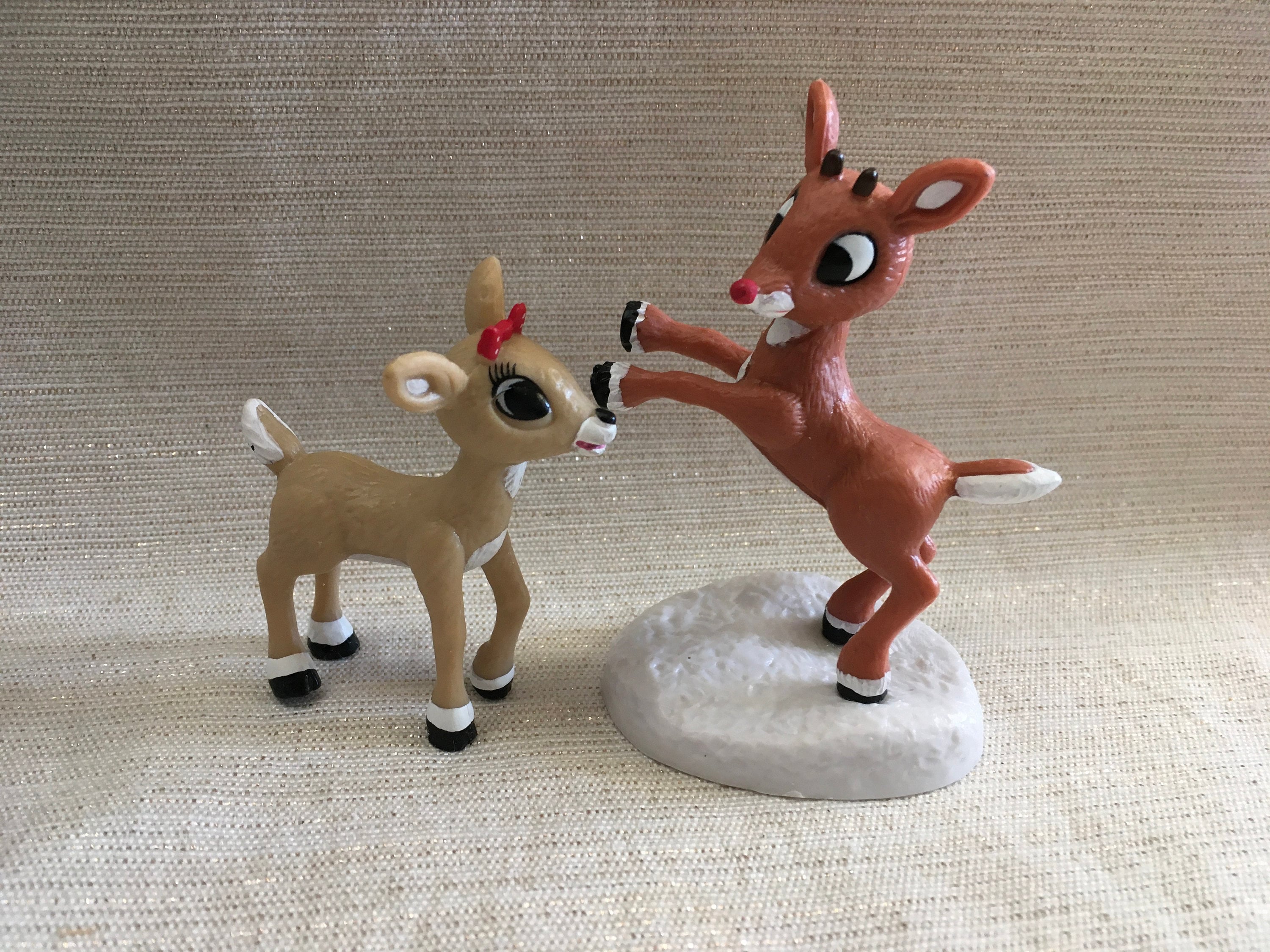Rudolph the Red Nosed Reindeer Figures - Etsy