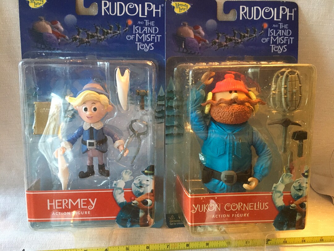 Vintage Rudolph the Red-nosed Reindeer Figures - Etsy
