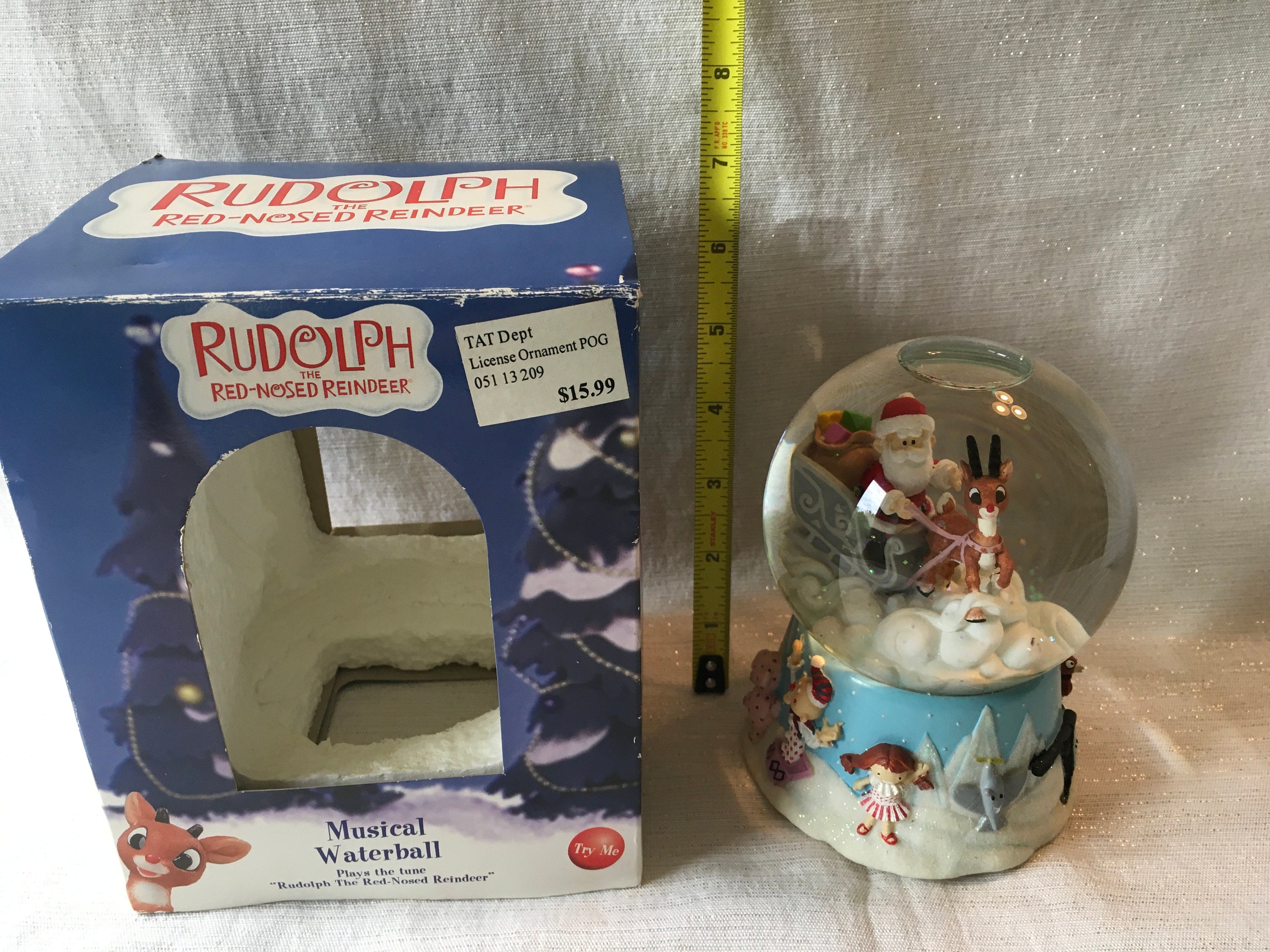 Vintage Rudolph the Red-nosed Reindeer Snow Globe by Enesco - Etsy