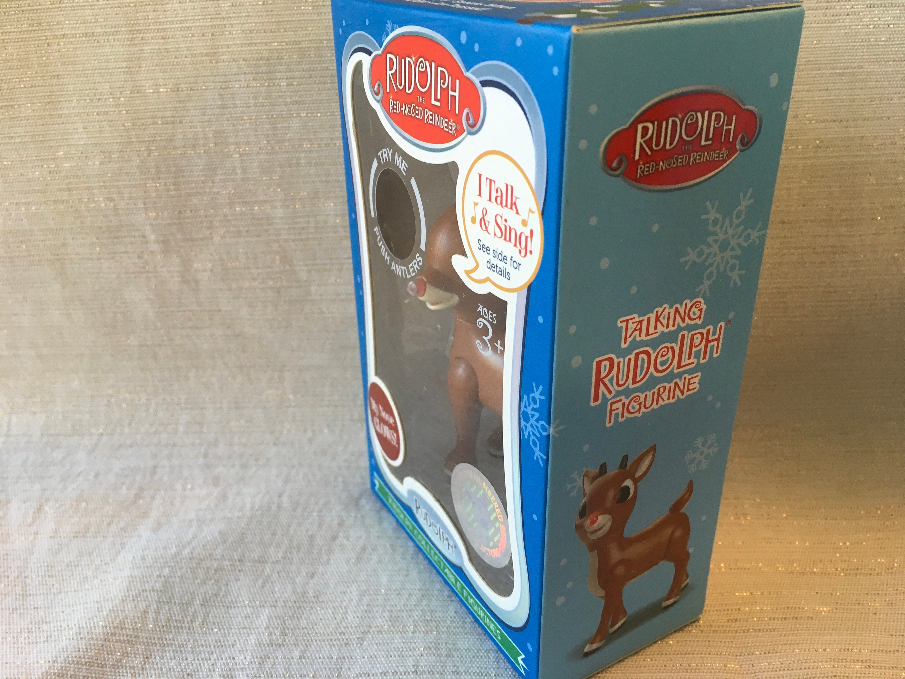 Rudolph the Red-nosed Reindeer Figure - Etsy