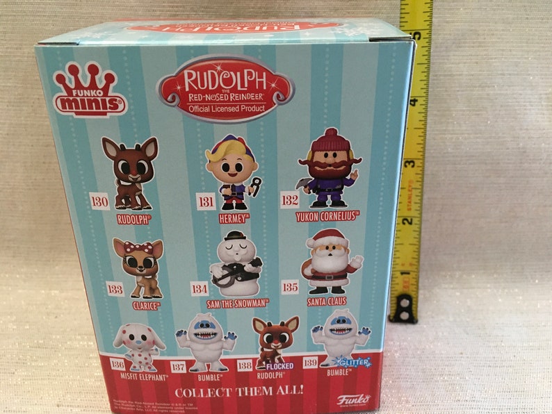 Rudolph the Red Nosed Reindeer Santa Claus Figure Funko Mini - Etsy