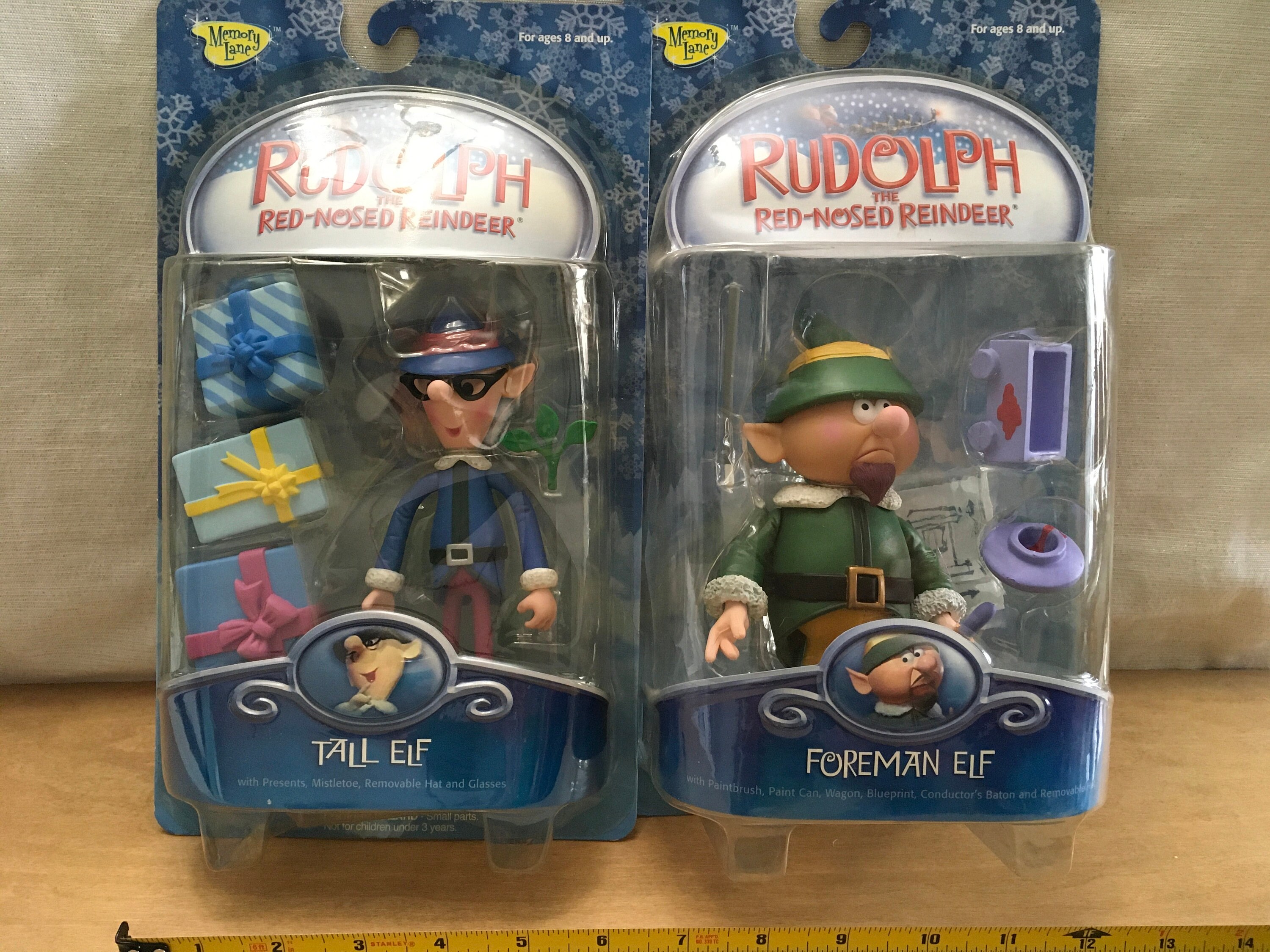 Vintage Rudolph the Red-nosed Reindeer Figures Elf Duo - Etsy