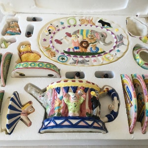 Vintage Circus Tea Set - Etsy