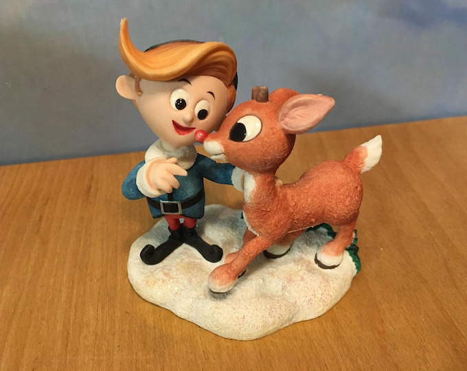 Vintage Rudolph the Red-nosed Reindeer Enesco Loveable Misfits Figure ...