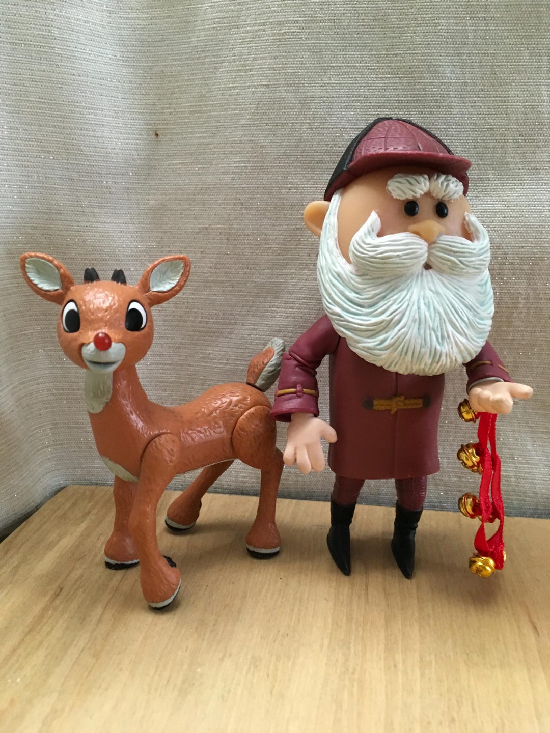 Vintage Rudolph the Red Nosed Reindeer Santa and Rudolph Figures - Etsy