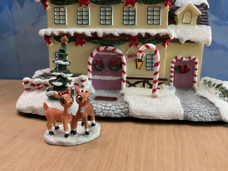 Vintage Rudolph the Red-nosed Reindeer Hawthorne Village Christmas Town ...