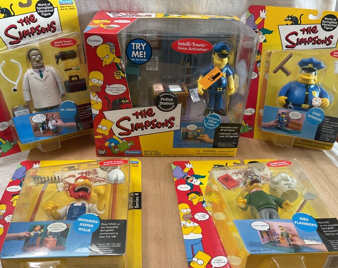 Vintage the Simpsons World of Springfield Interactive Figures - Etsy