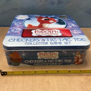 Rudolph the Red-nosed Reindeer Checkers & Tic Tac Toe Collector Game ...