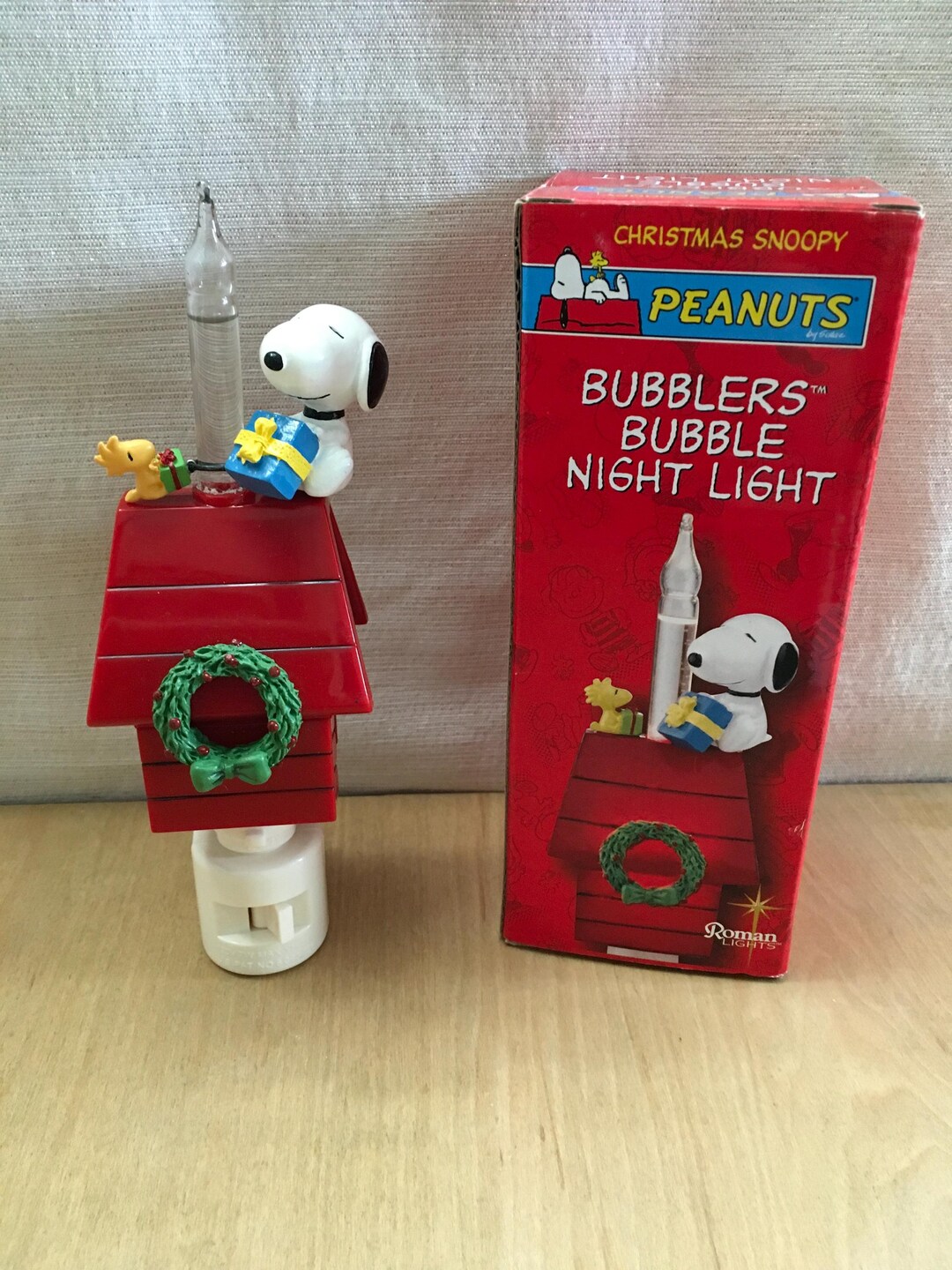 Vintage Christmas Snoopy Bubblers Bubble Night Light - Etsy