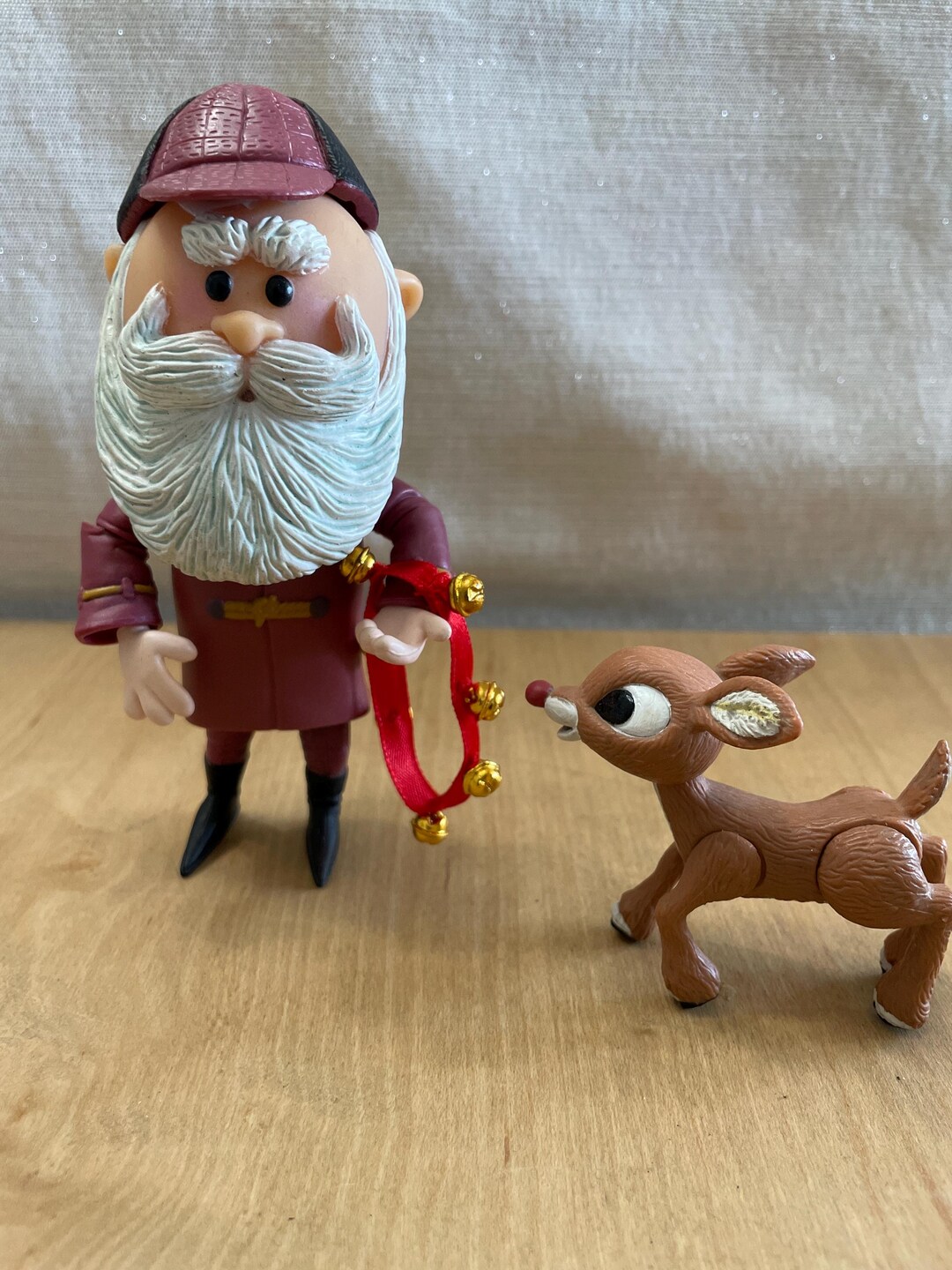 Vintage Rudolph the Red Nosed Reindeer Santa and Rudolph Figures - Etsy