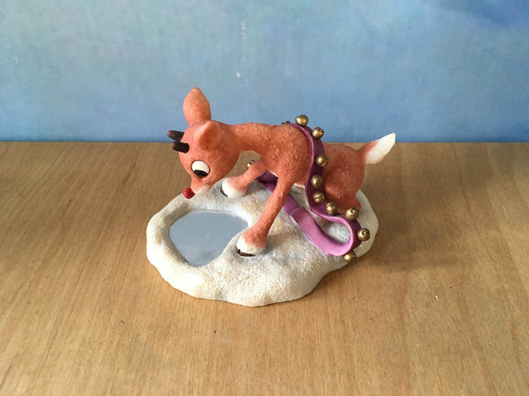 Vintage Rudolph the Red-nosed Reindeer Enesco Rudolph Figure Rare - Etsy