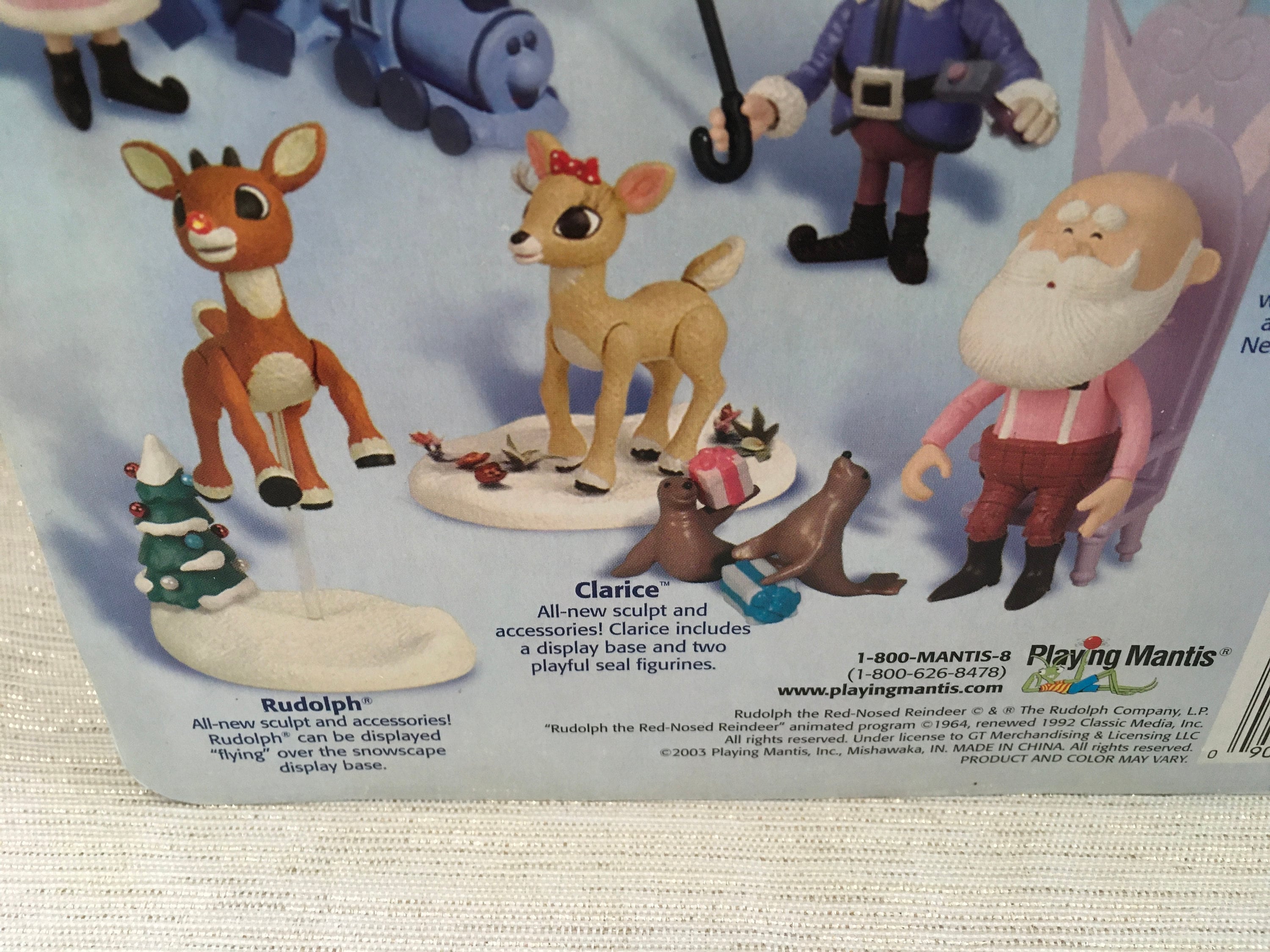 Vintage Rudolph the Red-nosed Reindeer Figures Santa Claus and Rudolph ...