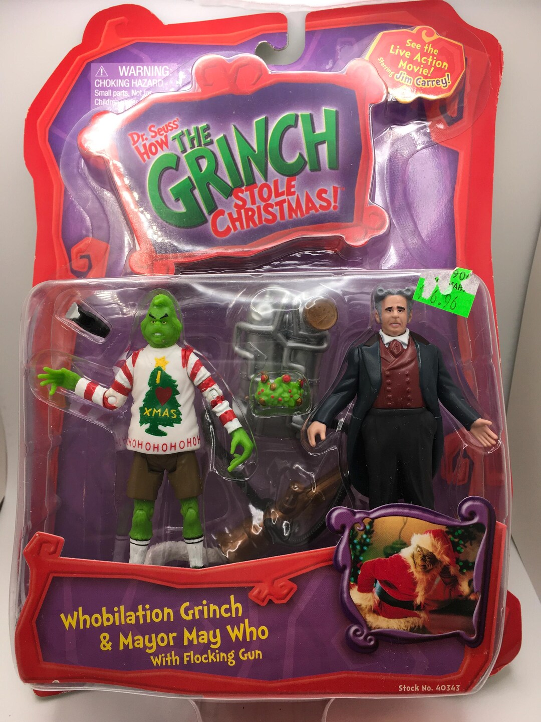 Vintage Dr. Seuss How the Grinch Stole Christmas Action Figures - Etsy